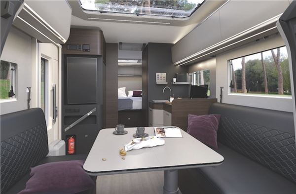 Motorhome island bed layout