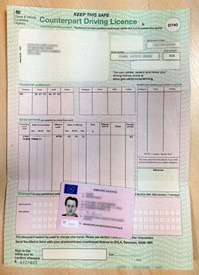 The paper counterpart licence lives on