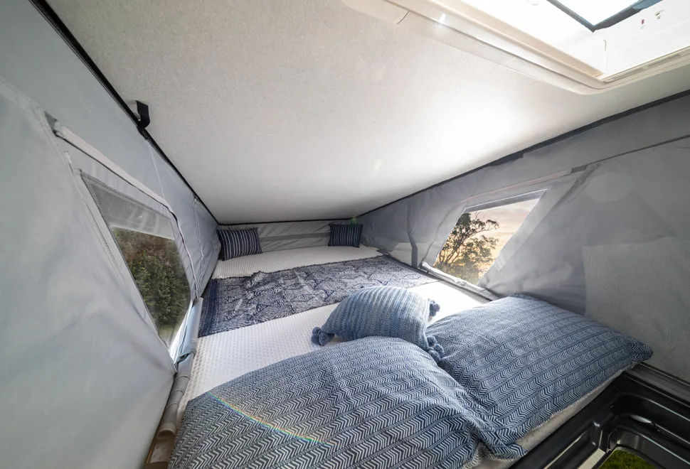 Bunk bed and roof bed campervan layout guide | Out & About Live
