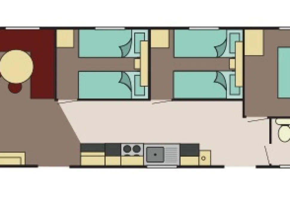 Delta Caravans Santana 35x12 3 bed 2020 Park and Holiday Home | Out ...