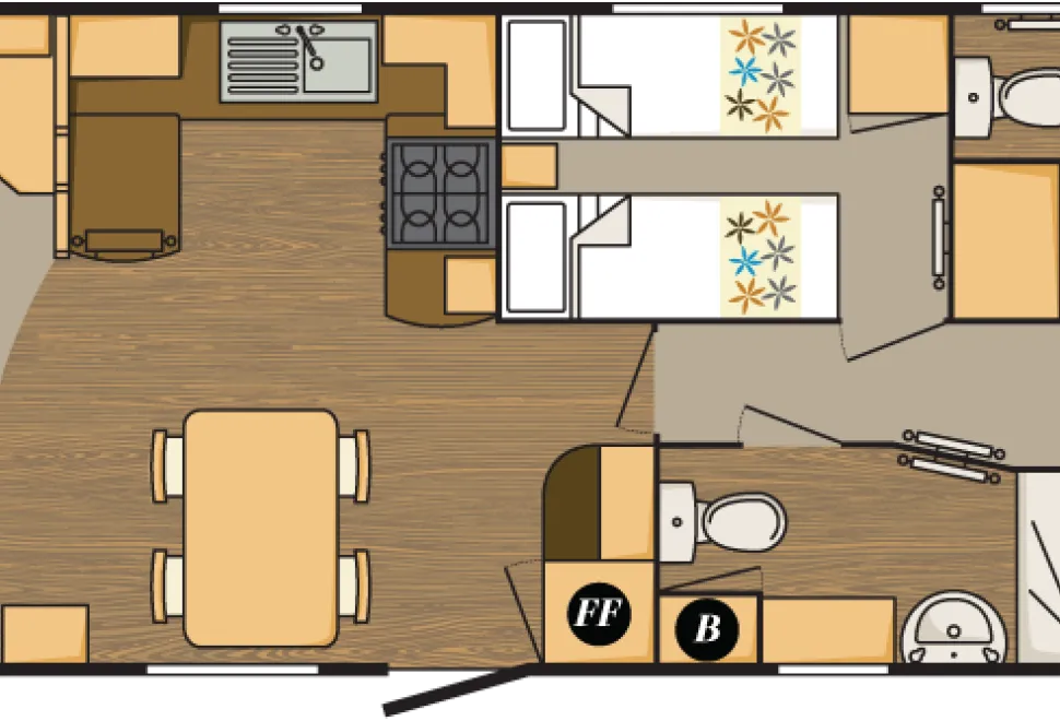 Carnaby Caravans Ltd Cascade 37x12 3 bed 2015 Park and Holiday Home ...