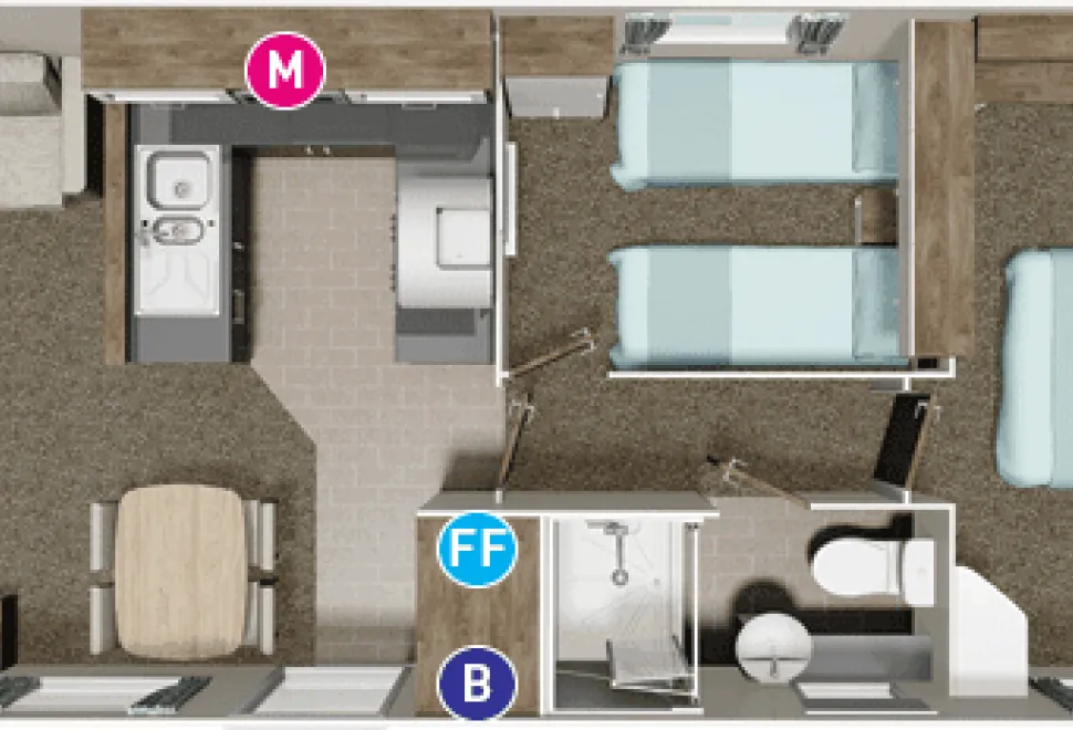 BK Bluebird Sheraton 39x12 2 bed 2015 Park and Holiday Home | Out ...