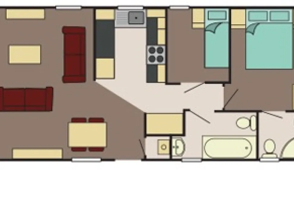 Delta Caravans Superior Lodge 34x16 2 bed 2017 Park and Holiday Home ...