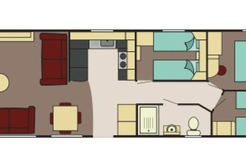 Delta Caravans Danbury 38x12 3 bed 2017 Park and Holiday Home | Out ...