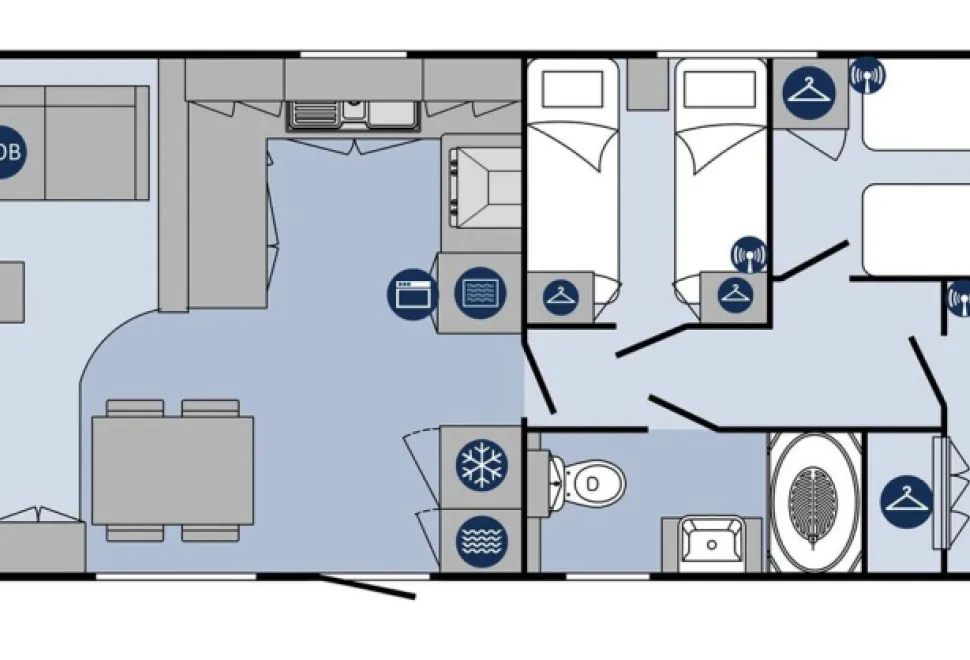 Regal Holiday Homes Somerton 40x13 3 bed 2017 Park and Holiday Home ...