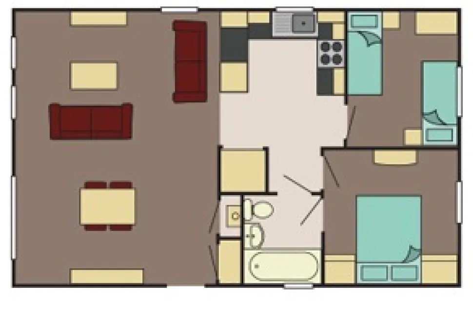 Delta Caravans Superior Lodge 32x20 2 bed 2019 Park and Holiday Home ...