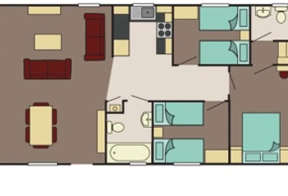 Delta Caravans Superior Lodge 37x20 2 bed 2019 Park and Holiday Home ...