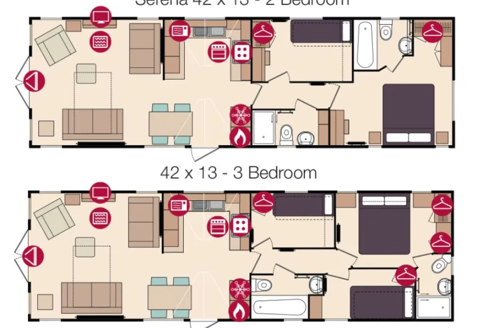 Pemberton Leisure Serena 42x13 3 bed 2019 Park and Holiday Home | Out ...